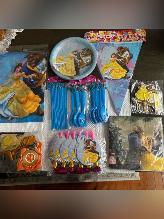 Disney | Party Supplies | Beauty And The Beast Party Supplies Supplies ...